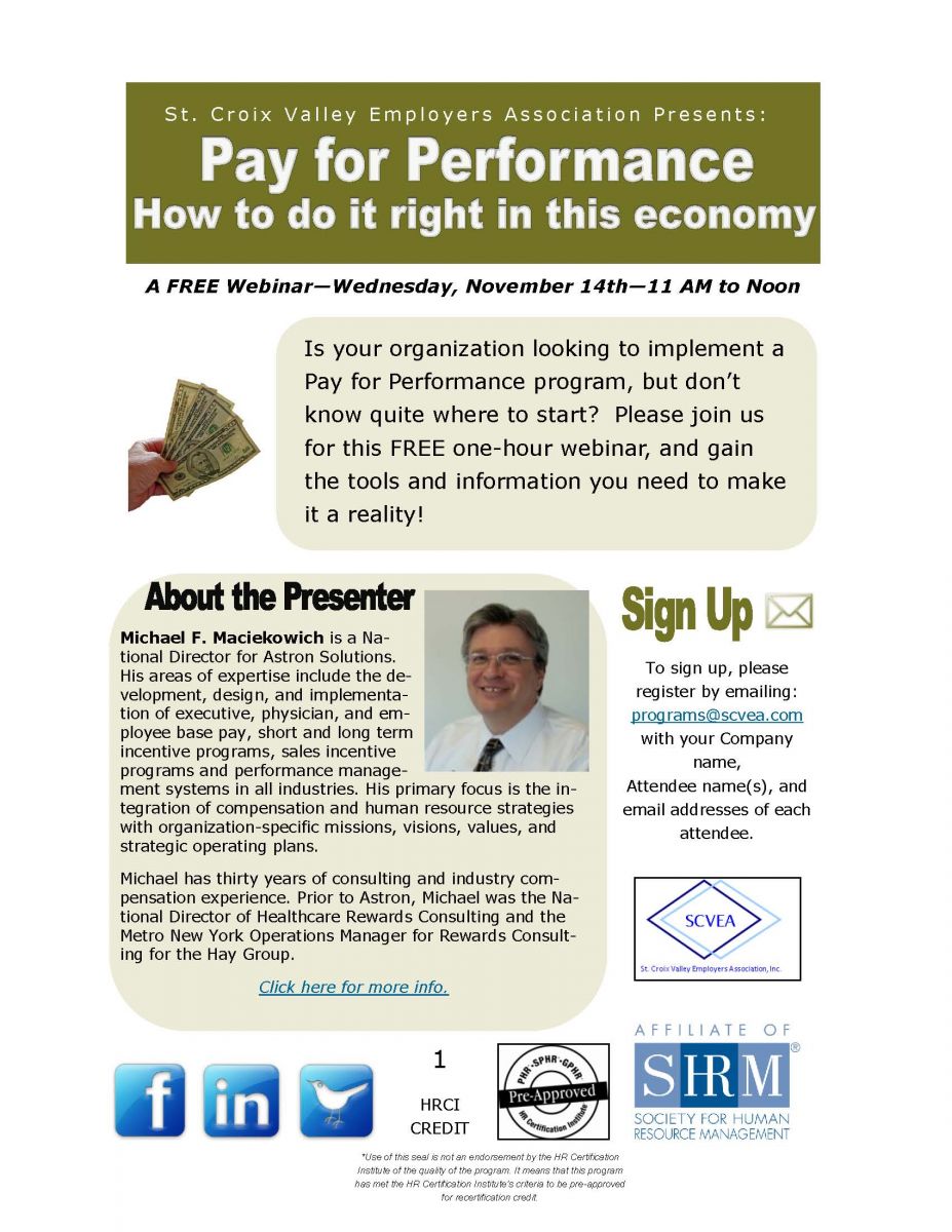 Pay for Performance: What is it and how to do it right in this economy ...